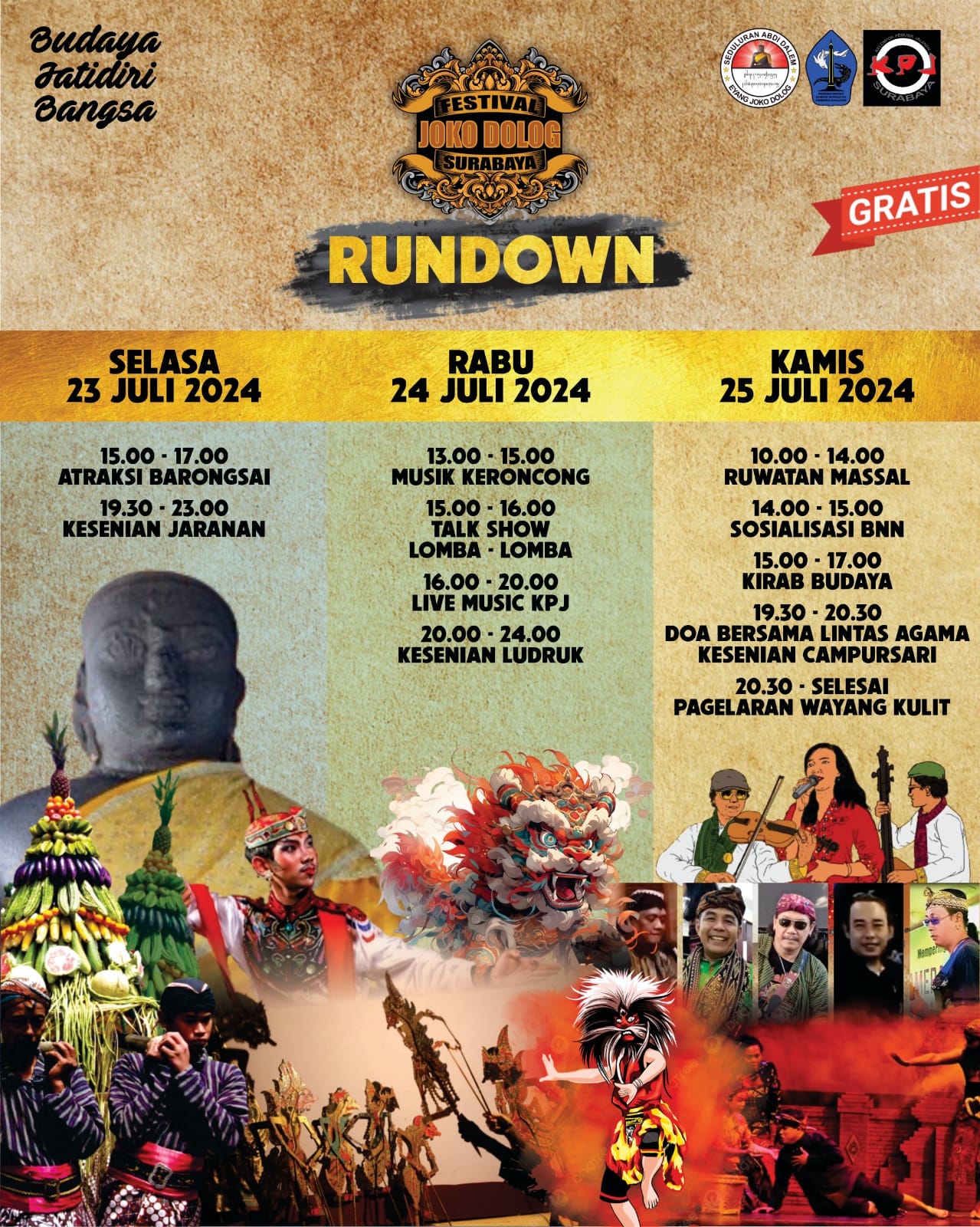 Barongsai dan Jaranan Membuka Rangkaian Festival Joko Dolog 2024 ...